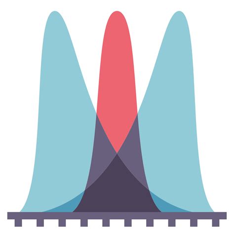 Curve Data Distribution Normal Probability Statistics Icon
