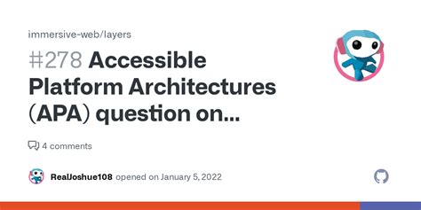 accessible platform architectures apa question on webxr layers api