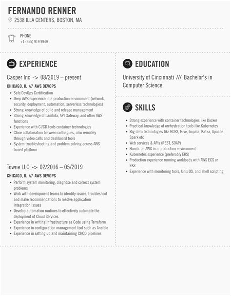 Aws Devops Resume Samples Velvet Jobs