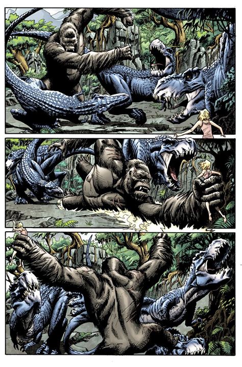 King Kong Vs T Rex Art King Kong 2005 Art Godzilla Comics Comic