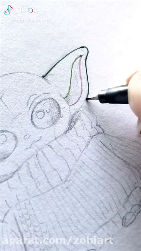 نقاشی کیوت با ماژیک و راپید رنگی