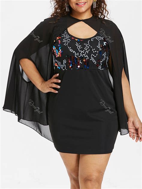 48 Off Plus Size Tank Dress With Capelet Rosegal