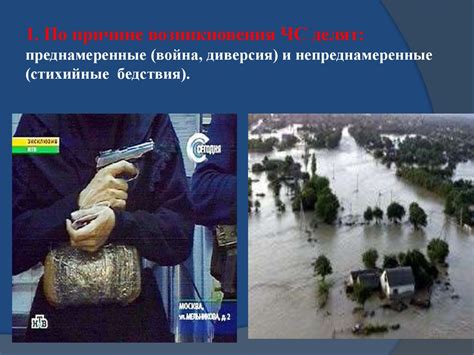 Чрезвычайные ситуации и их классификация Общая классификация чрезвычайных ситуаций
