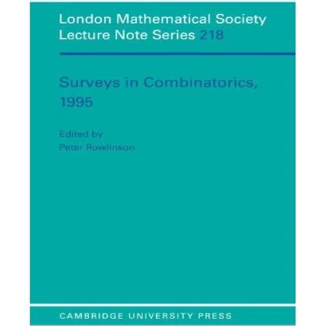 خرید و قیمت دانلود کتاب Surveys In Combinatorics 1995 ترب