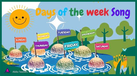 Days Of The Week Song English Song Esl Song [曜日の歌、英語の歌] Youtube