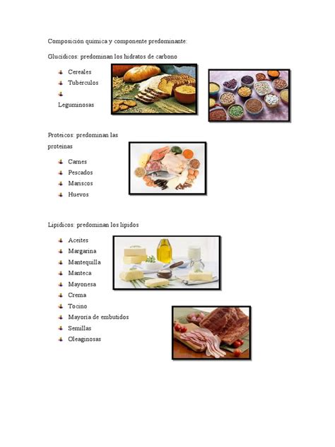 Composición Química Y Componente Predominante Pdf Tecnología