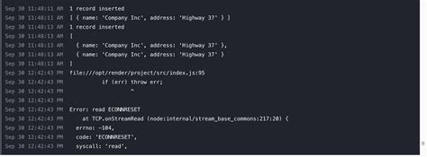 Nodejs App Works But Then After A Few Hours Get Error Read Econnreset Render