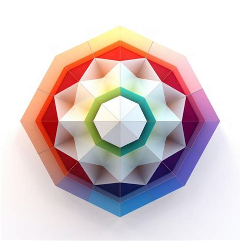 Premium Photo Abstract Colorful Hexagon Design Multilayered Surfaces Inspired By Johfra Bosschart