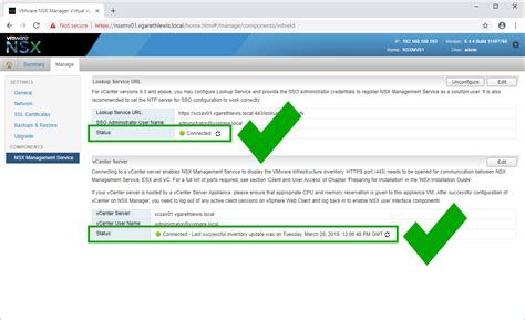 vgarethlewis networking and security extension missing after vmware