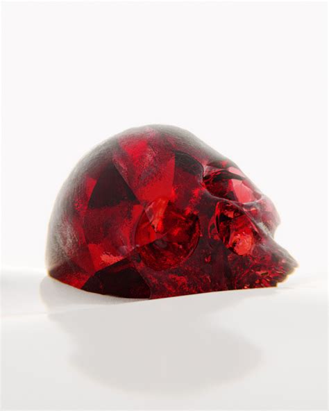 Red Ruby Cracked Glass Skull Graphic Design Poster 3d Art Graphic Design Inspiration