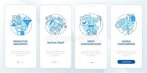 Great Communication Onboarding Mobile App Page Screen Stock Vector Illustration Of Application