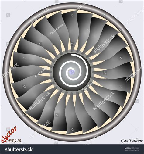 Gas Turbine Stock Vector Royalty Free Shutterstock