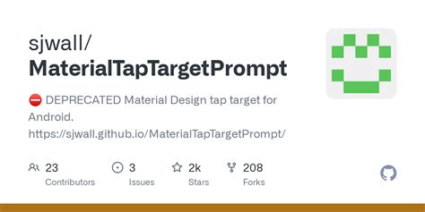 GitHub Sjwall MaterialTapTargetPrompt DEPRECATED Material Design Tap Target For Android