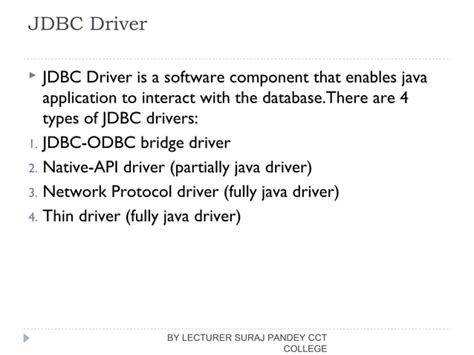 basic java database connectivity jdbc ppt