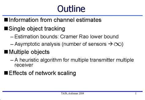 Object Tracking In A 2 D Uwb Sensor