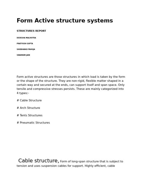 Form Active Structure System Sspd Download Free Pdf Building Engineering Materials