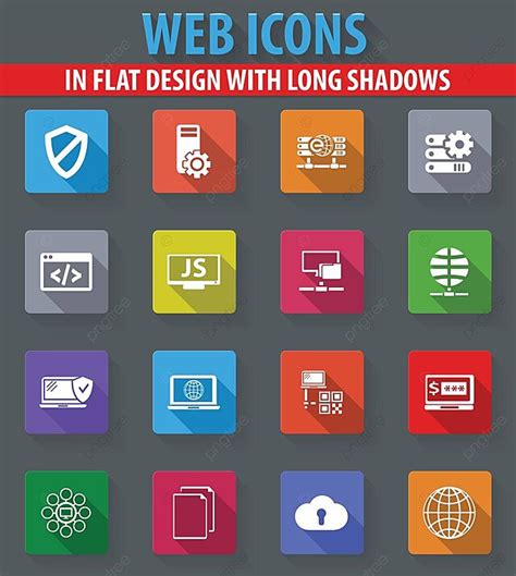 Internetservernetwork Icons Set Server Global Data Vector Server