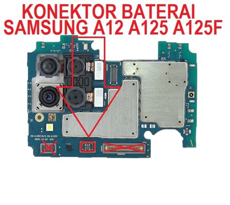 Samsung A12 A125 A125f Konektor Baterai Di Mesin 1 Pcs Fpc Battery