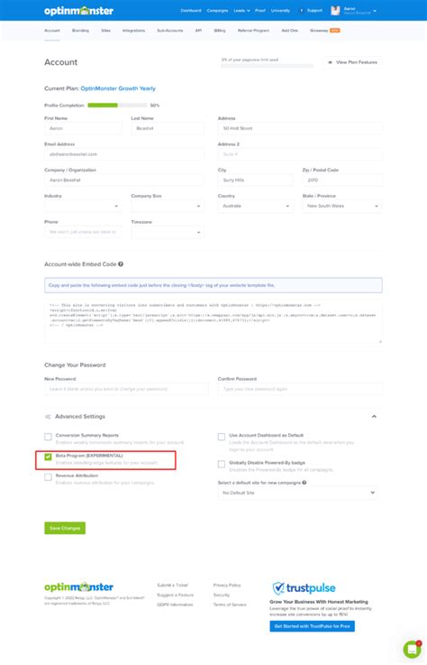 Add Hidden Fields To OptinMonster Popups Attributer