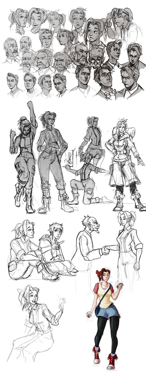 Emilie Sketch Dump By 4nimecub3 On Deviantart