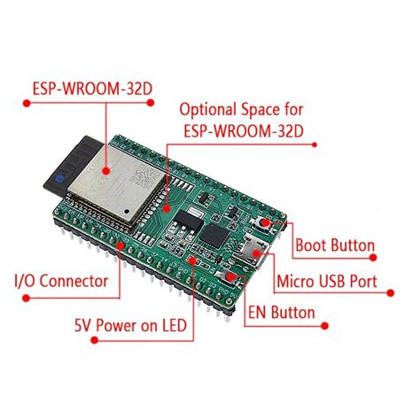 Placa De Desenvolvimento Devkitc 32d V4 Esp Wroom 32d Verde