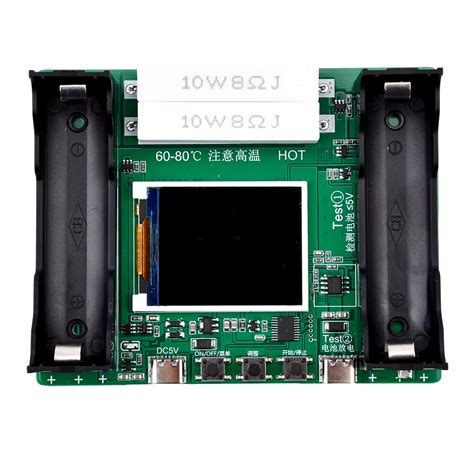 Buy Type C LCD Display Battery Capacity Tester MAh MWh Lithium Battery Digital Battery Power