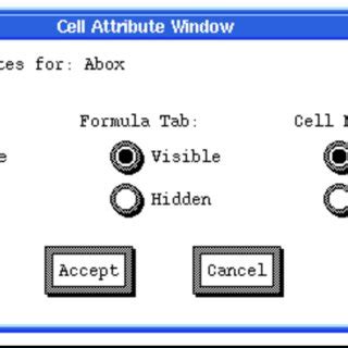 A Cell Attribute Dialog Box Download Scientific Diagram
