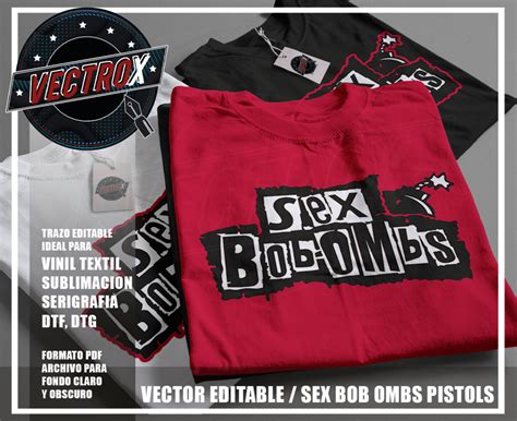 Vector Editable Sex Bob Ombs Pistols