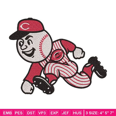 Cincinnati Reds Logo Embroidery Design Logo Sport Embroider Inspire
