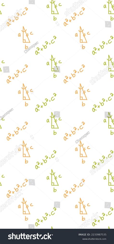 Pythagorean Theorem Educational Scientific Illustration Geometry Stock Illustration 2233987535