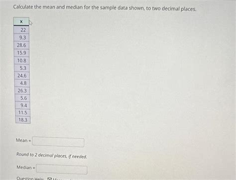 Solved Find The Mean And Median For This List Of Numbers Solved Find The Mean And Median For This List Of Numbers