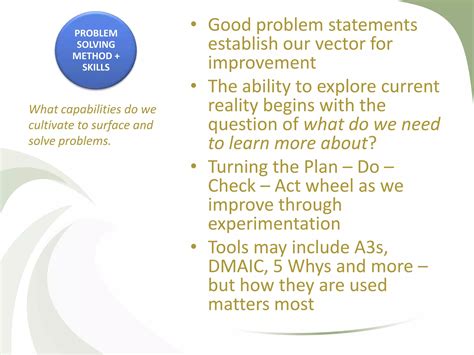 Building A Problem Solving Organization PPTX