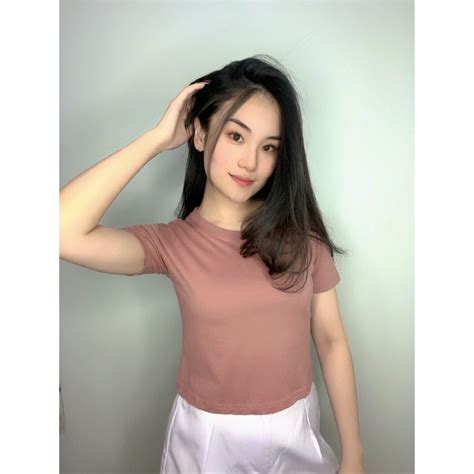 Jual Zeeroks Official Kaos Polos Crop Top Kaos Basic Cewek Crop