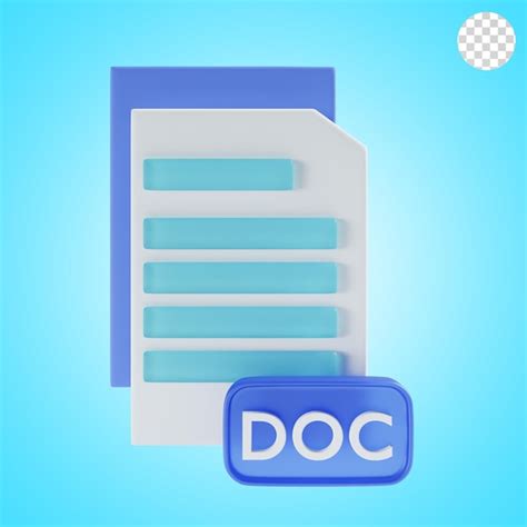 Premium Psd Doc File Icon