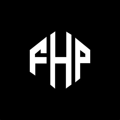 Fhp Letter Logo Design With Polygon Shape Fhp Polygon And Cube Shape