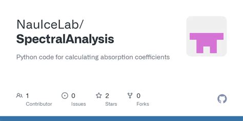 GitHub NauIceLab SpectralAnalysis Python Code For Calculating Absorption Coefficients