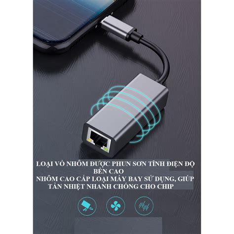 B Hub Chuy N Type C Usb Sang Lan T C Cao Hub C Usb Qua C Ng M Ng Ethernet M M