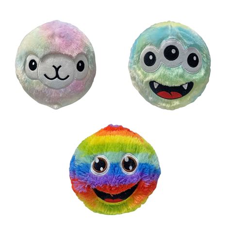 23cm Fuzzeez Face Ball Assorted Kmart
