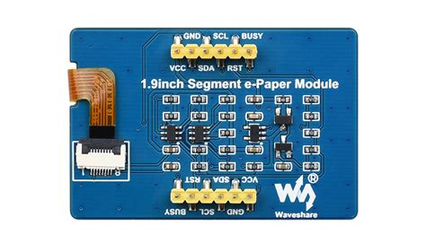 1 9inch Segment E Paper Module 91 Segments I2C Bus Ideal For