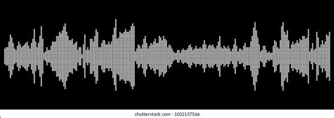 Binary Equalizer Sound Wave Made Ones Stock Vector Royalty Free
