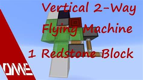 Simple Flying Machine Redstone Returning