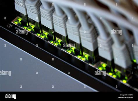 Gigabit Ethernet Connection Stock Photo Alamy