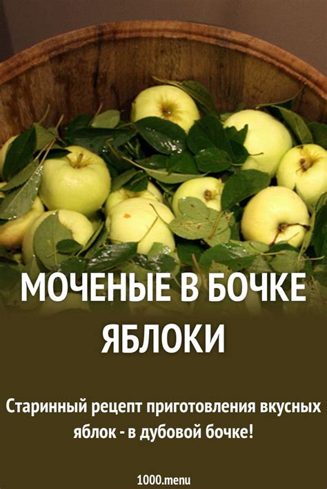 Моченые яблоки в бочке на зиму рецепт с фото Рецепт Яблоки Идеи для блюд Питание рецепты