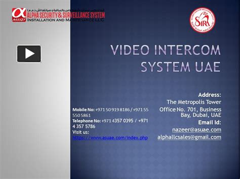 Ppt Video Intercom System Uae Powerpoint Presentation Free To Download Id 95707f Ngjmm