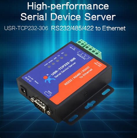 usr tcp232 306 industrial serial port rs232 rs485 rs422 to ethernet tcp