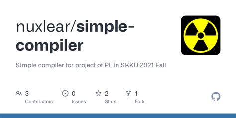GitHub Nuxlear Simple Compiler Simple Compiler For Project Of PL In SKKU Fall