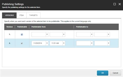 Set Up Publishing Restrictions For An Item Sitecore Documentation