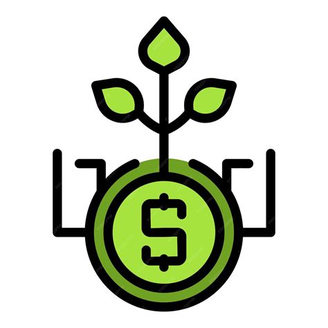 Premium Vector Money Plant Grow Icon Outline Vector Profit Seed
