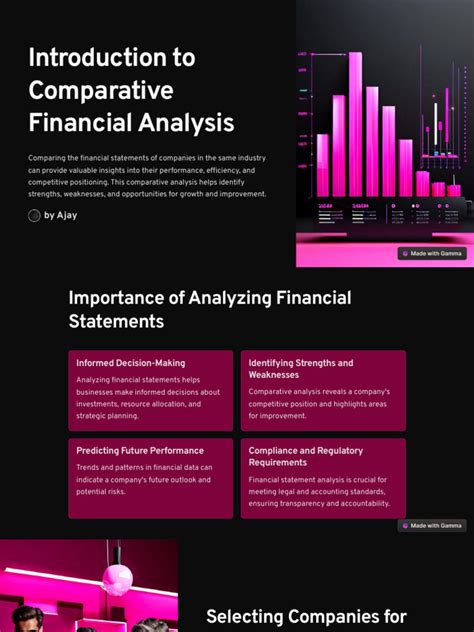 Introduction To Comparative Financial Analysis Download Free Pdf