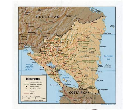 Maps Of Nicaragua Collection Of Maps Of Nicaragua North America